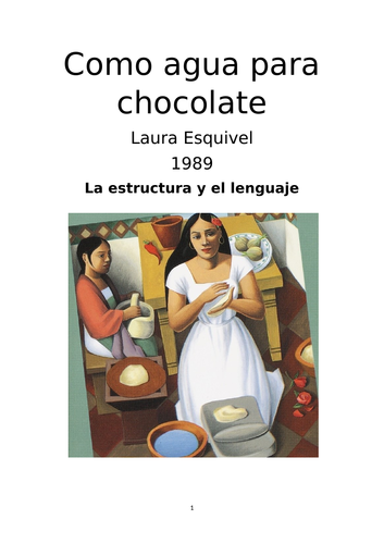 Como Agua Para Chocolate | Teaching Resources