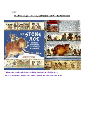 Stone Age Whole Class Reading lessons | Teaching Resources