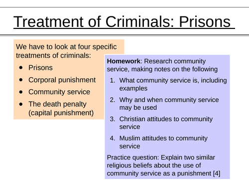 Religion, Crime & Punishment - WHOLE UNIT! (AQA RS GCSE) | Teaching ...