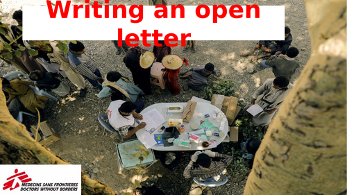 An open letter | English language | GCSE | MSF | Teaching Resources
