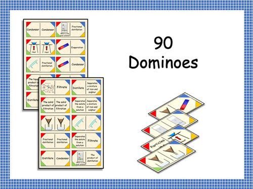 Separating Mixtures - Dominoes Game KS3 | Teaching Resources