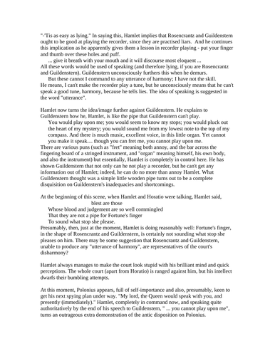 Hamlet: a commentary | Teaching Resources