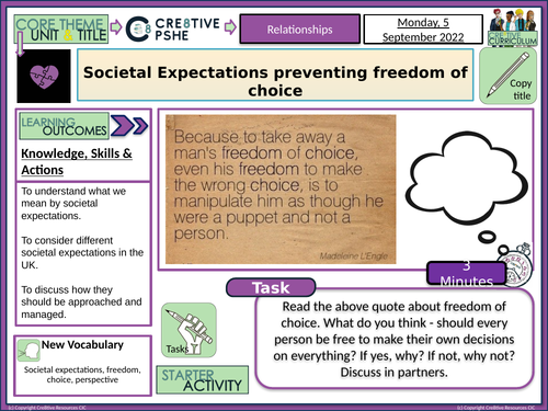Society Expectations PSHE | Teaching Resources