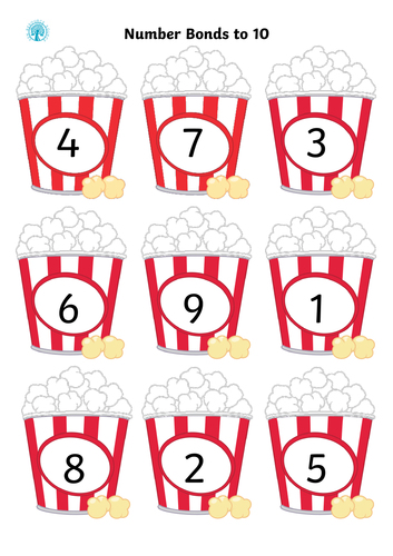 Number Bonds to 10 Matching Activity | Teaching Resources