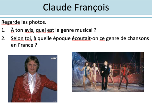 Popularité et dynamisme de la musique francophone | Teaching Resources