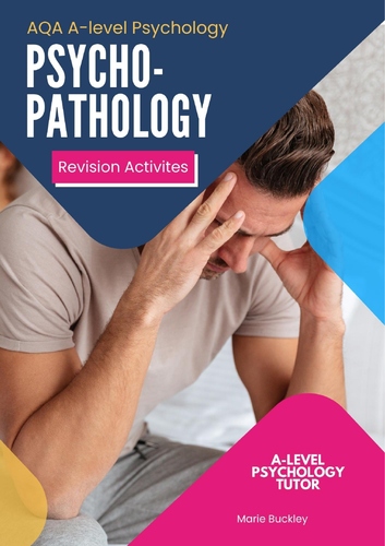 Psychopathology | Revision activity booklet | AQA Psychology | Teaching ...