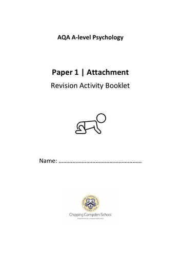 Attachment | Revision activity booklet | AQA Psychology | Teaching ...