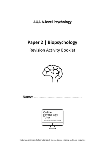 Biopsychology | Revision activity booklet | AQA Psychology | Teaching ... Biopsychology | Revision activity booklet | AQA Psychology | Teaching ...