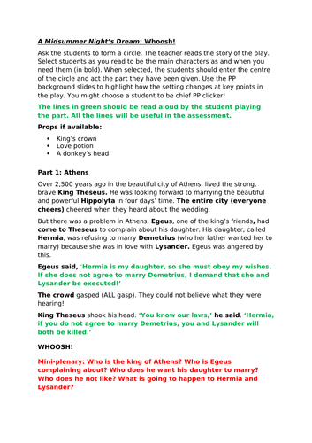 A Midsummer Night's Dream | Teaching Resources