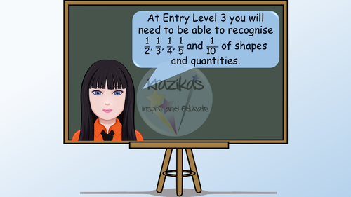Functional Skills Maths - Entry Level 3 - Fractions - PowerPoint Lesson ...