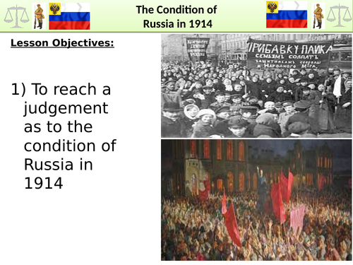 Russia in 1914, Russia on the eve of WW1 | Teaching Resources