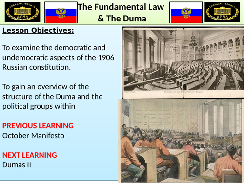 Fundamental Laws and the Dumas | Teaching Resources