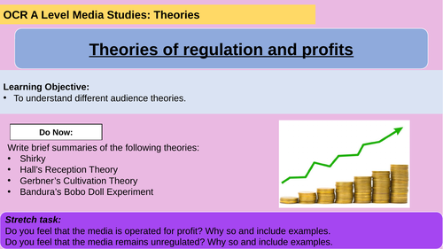 OCR A Level Media Studies: Theories of regulation and profit | Teaching ...