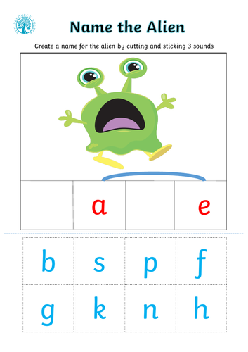Name the Alien Nonsense Word Phonics with Split Digraphs | Teaching ...