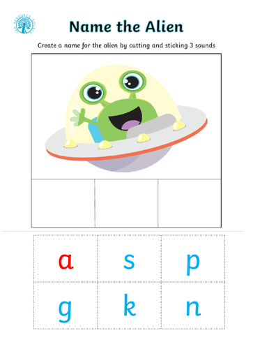 Name the Alien Nonsense Word Phonics with 3 Letter Words | Teaching ...