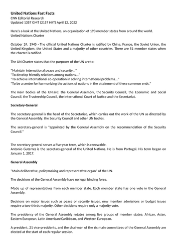 Global Politics: What is the point of the United Nations? UPDATED 2025 ...