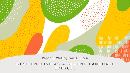 Igcse English Second Language Edexcel Teaching Resources
