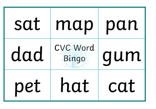 CVC Word and Picture Bingo | Teaching Resources