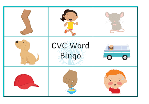 CVC Word and Picture Bingo | Teaching Resources