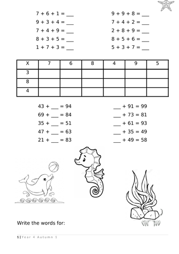 Year 4 Mental Maths workbook collection | Teaching Resources