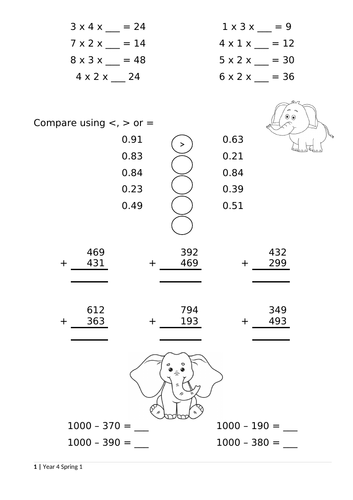 Year 4 Mental Maths workbook collection | Teaching Resources