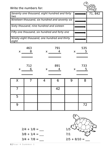 Year 4 Mental Maths workbook collection | Teaching Resources
