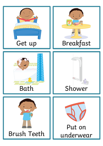 Morning Routine Visual Timetable Cards | Teaching Resources