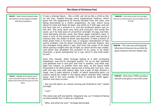 A Christmas Carol - the Ghost of Christmas Past | Teaching Resources