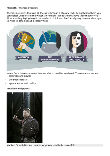 Macbeth - full revision pack | Teaching Resources