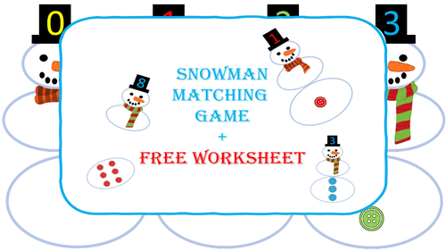 Snowman Matching Game | Teaching Resources