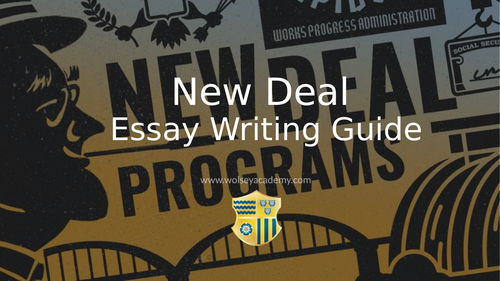 New Deal Essay Lesson | FDR & The New Deal – Lesson 7 of 8 | Teaching ...