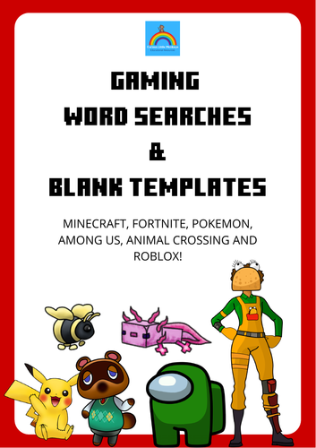Gaming word searches | Teaching Resources