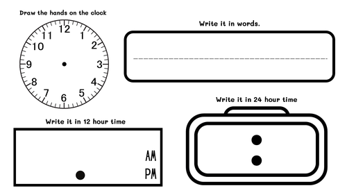 Converting 12 and 24 hour time | Teaching Resources