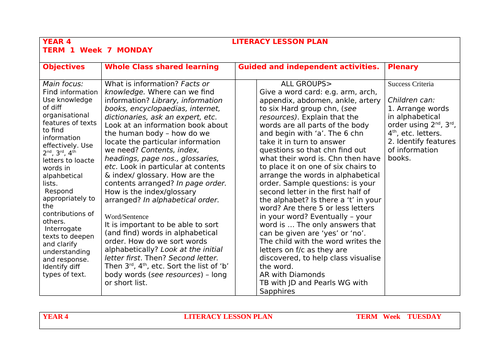 Year 4 Literacy and Maths Planning | Teaching Resources