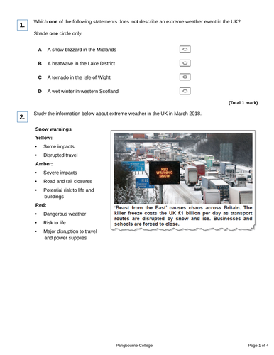 AQA GCSE Challenge of Natural Hazards Resources | Teaching Resources