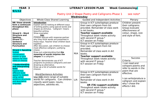 Year 3 Literacy and Maths Planning | Teaching Resources