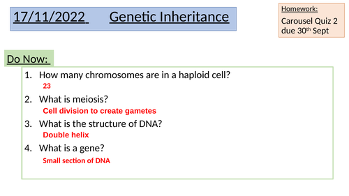 GCSE Reproduction and Inheritance Bundle | Teaching Resources