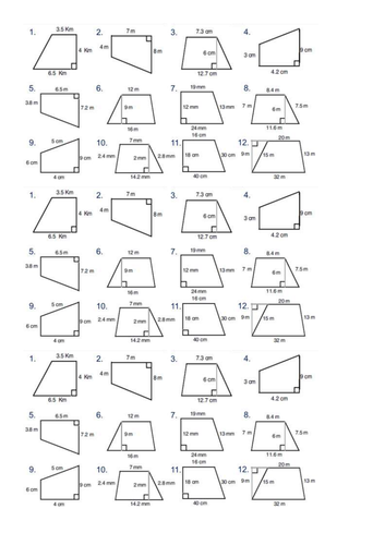 Edexcel GCSE Higher Unit 7 - Area & Volume | Teaching Resources
