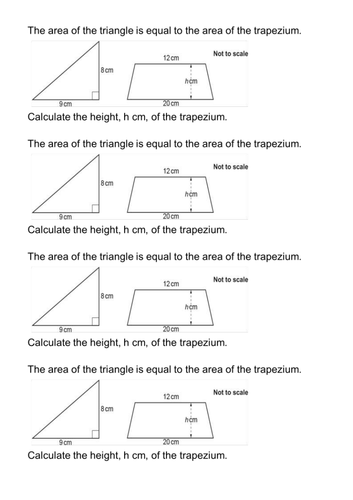 Edexcel GCSE Higher Unit 7 - Area & Volume | Teaching Resources