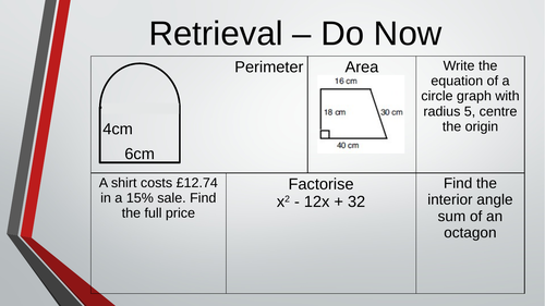 Edexcel GCSE Higher Unit 7 - Area & Volume | Teaching Resources