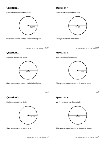 Edexcel GCSE Higher Unit 7 - Area & Volume | Teaching Resources