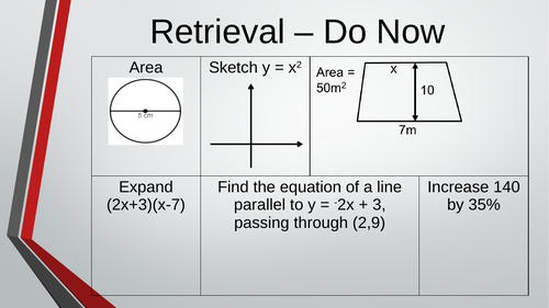 Edexcel GCSE Higher Unit 7 - Area & Volume | Teaching Resources