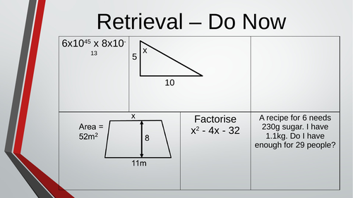 Edexcel GCSE Higher Unit 7 - Area & Volume | Teaching Resources