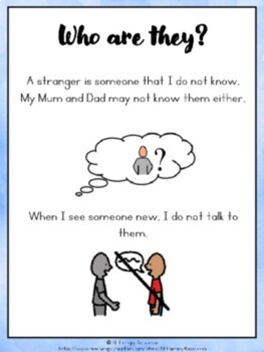 Stranger Danger Social Narrative - Safety Lesson | Teaching Resources