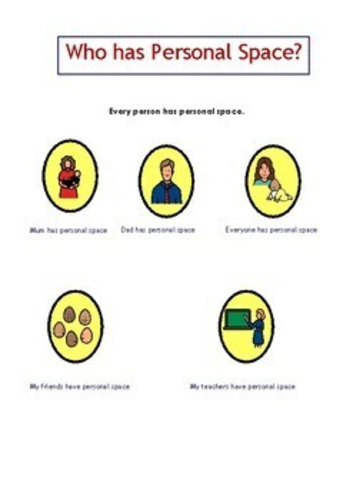 My Personal Space Visual Social Narrative - Relationships and ...