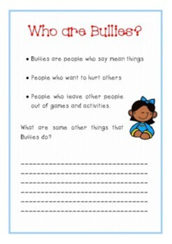 "My Anti-Bullying Workbook" - Lesson Plans - Just Print! | Teaching ...