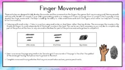 Fine Motor Strategies - Finger Movement, Pre-Writing Skills ...