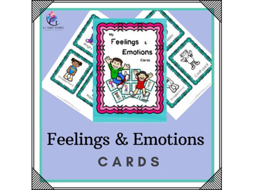 Feelings & Emotions Cards & Posters - behavior support, therapy ...