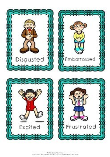 Feelings & Emotions Cards & Posters - behavior support, therapy ...