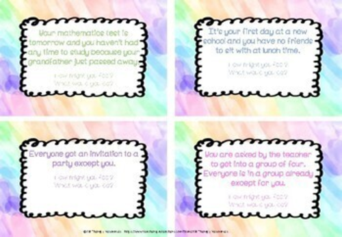 Conflict Resolution Task Cards - social skill and growth mindset for ...